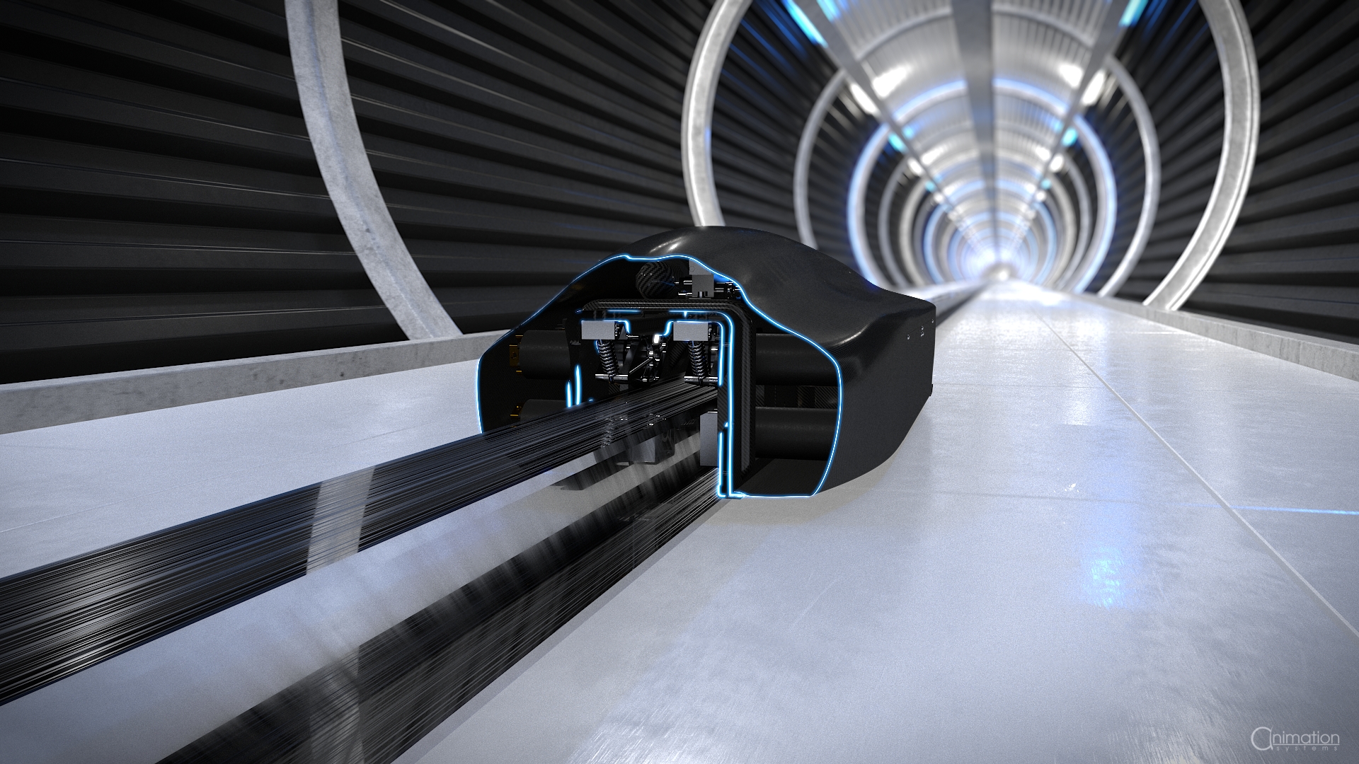 Hyperloop – Pod III – animation systems