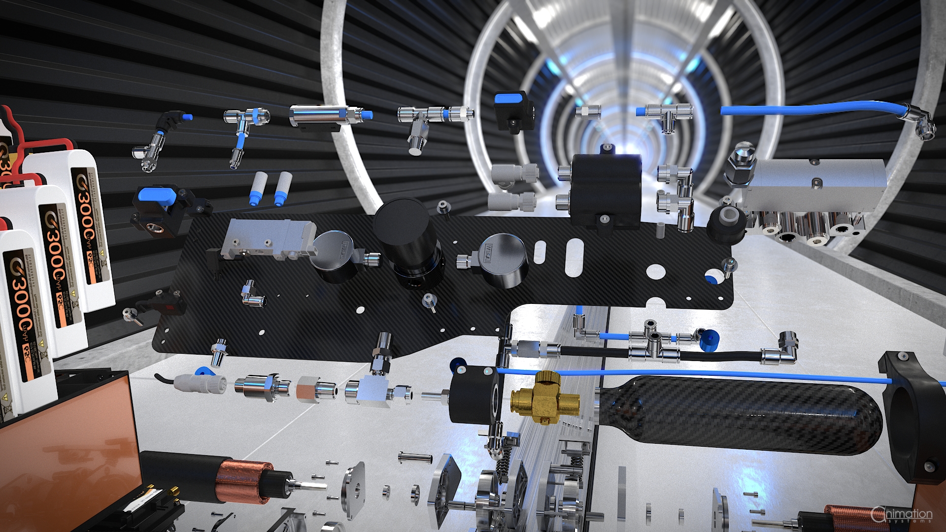 Hyperloop – Pod III – animation systems