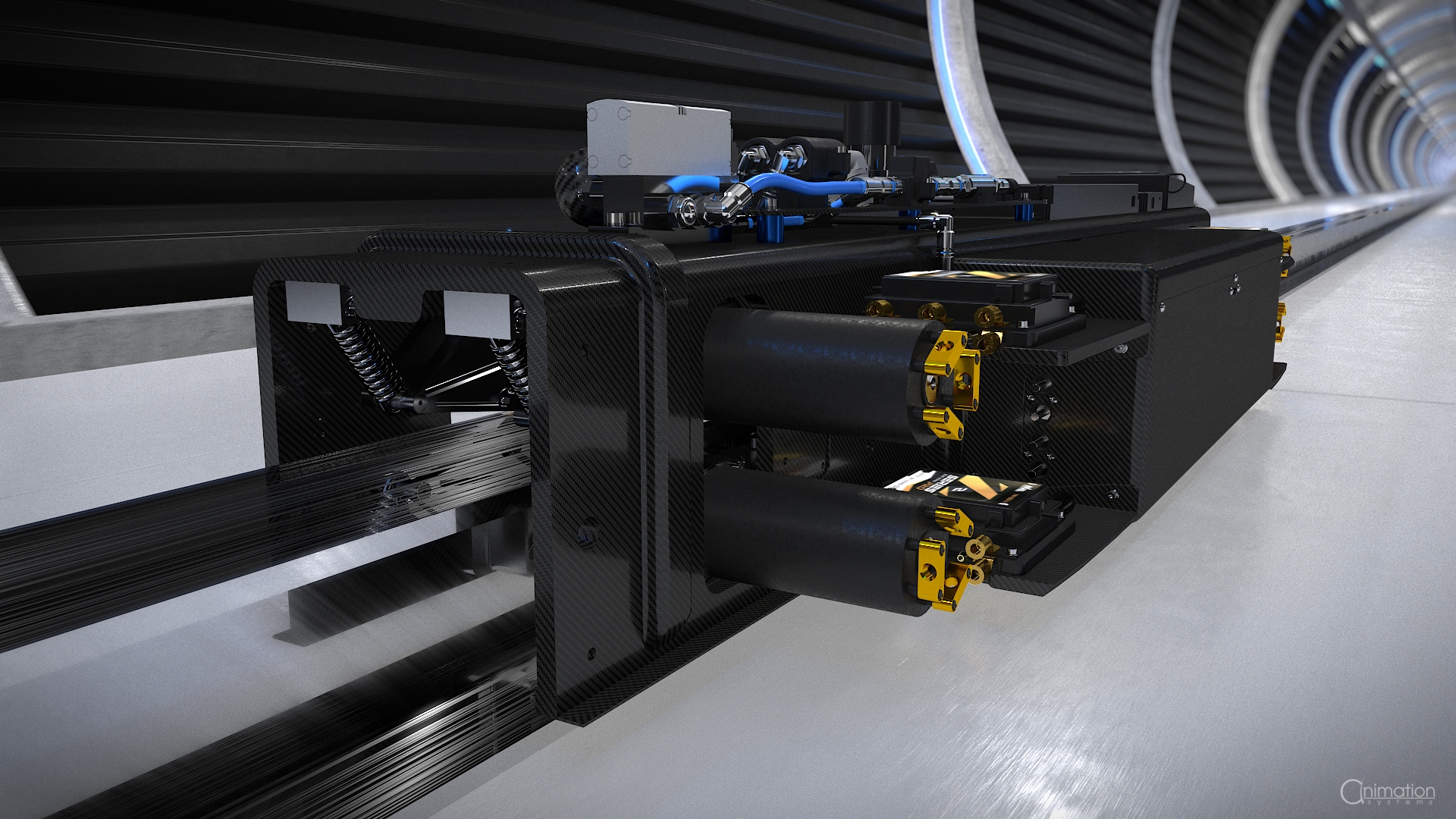 Hyperloop – Pod III – animation systems
